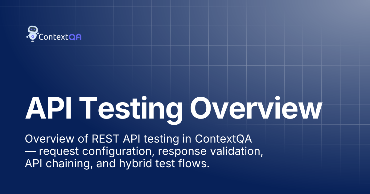 API Testing Overview | ContextQA